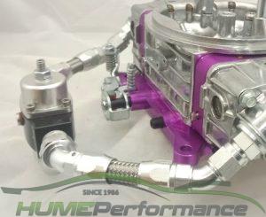 Billet Regulator Kit with Braided Hose (silver fittings) - Hume Performance