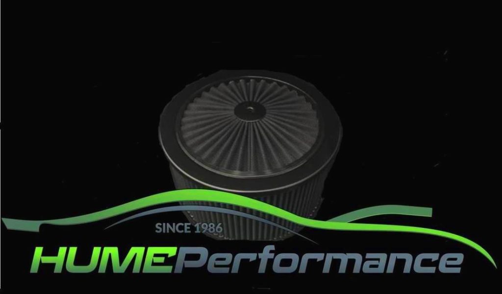 Hi Flow 9 X 5 inch air filter assembly All Black Holley 4150 - Hume ...