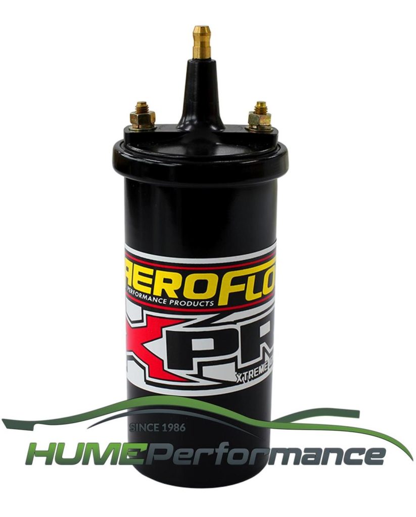 Round Canister Type Ignition Coil Black Male Terminal - Hume Performance