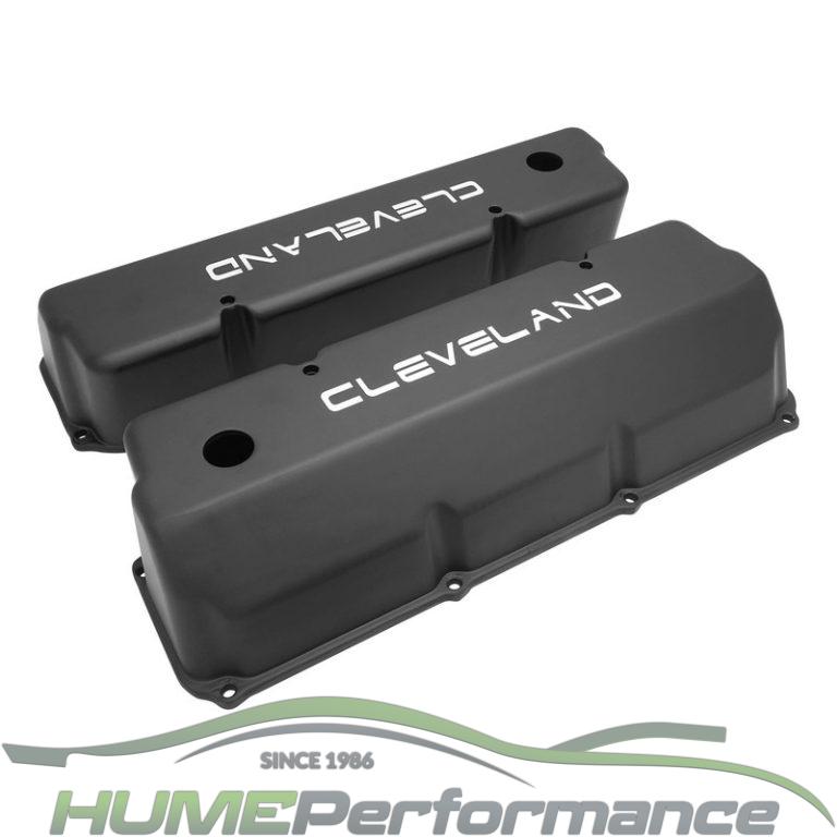 FORD V8 302 351 CLEVELAND VALVE COVERS CAST ALLOY BLACK TALL - Hume ...