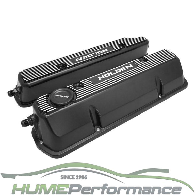 HOLDEN V8 LATE VN-VT HEADS 304 308 BLACK ALLOY VALVE COVERS OE STYLE ...